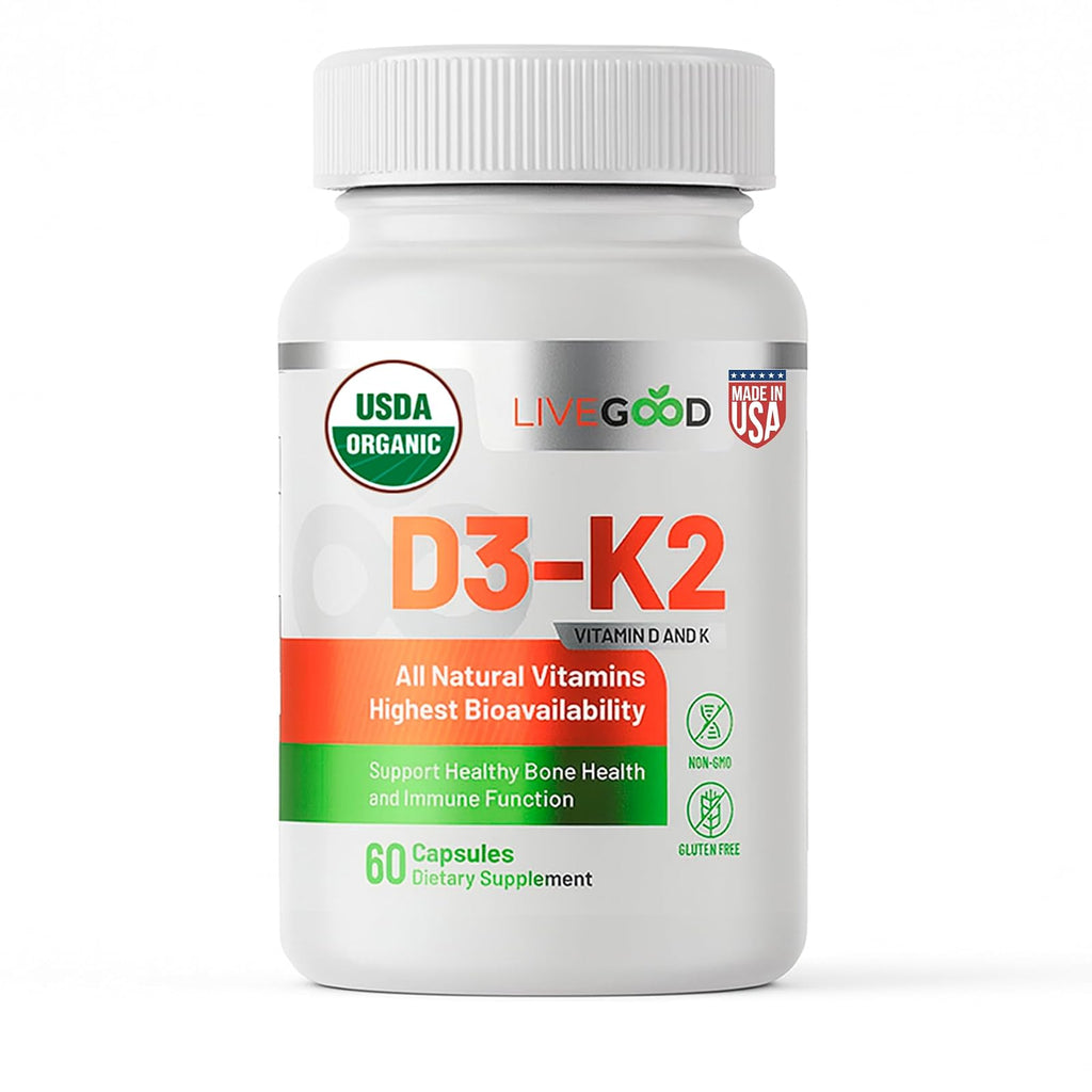 LiveGood vitamin D3 K2 capsules