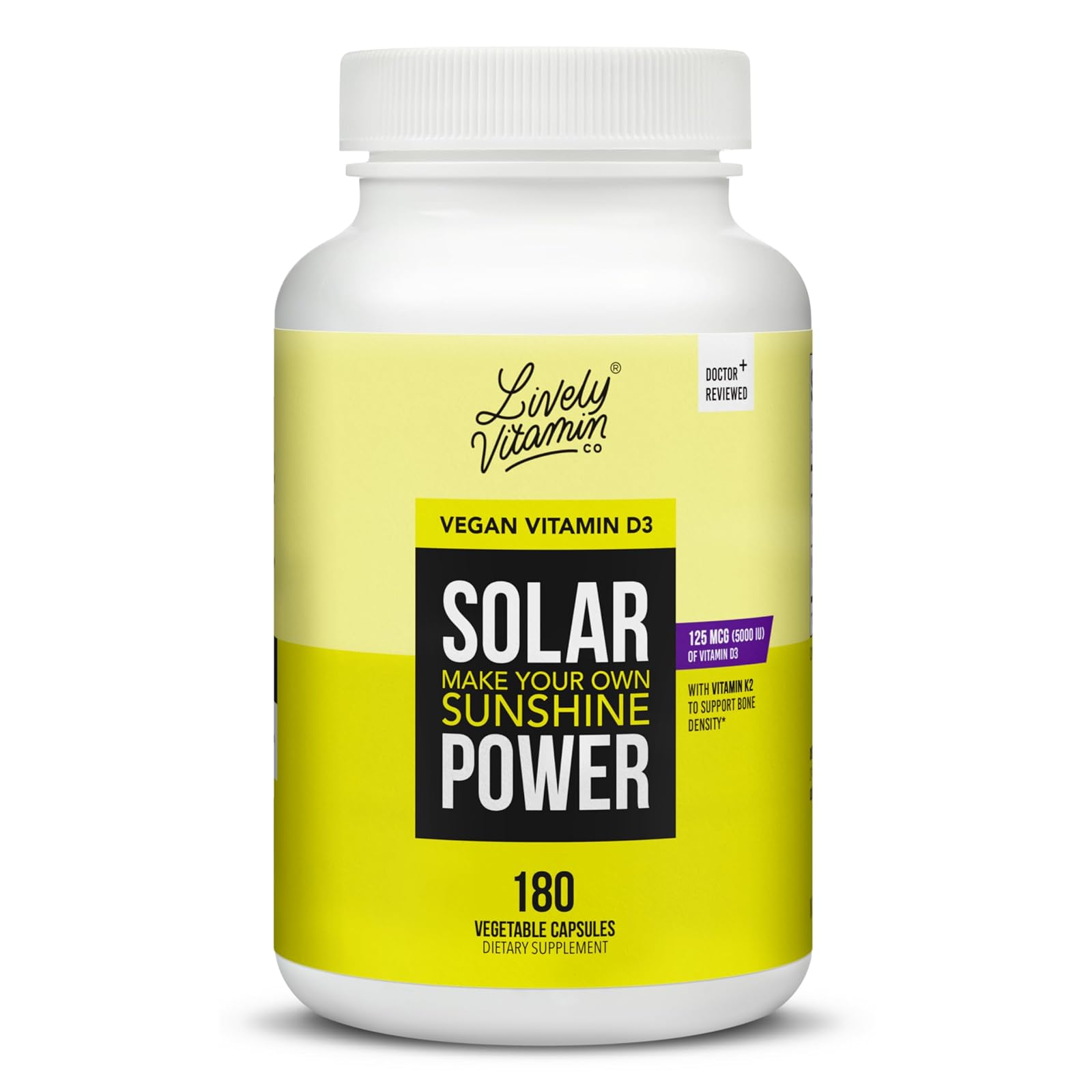 Lively Vitamin D3 5000 IU capsules
