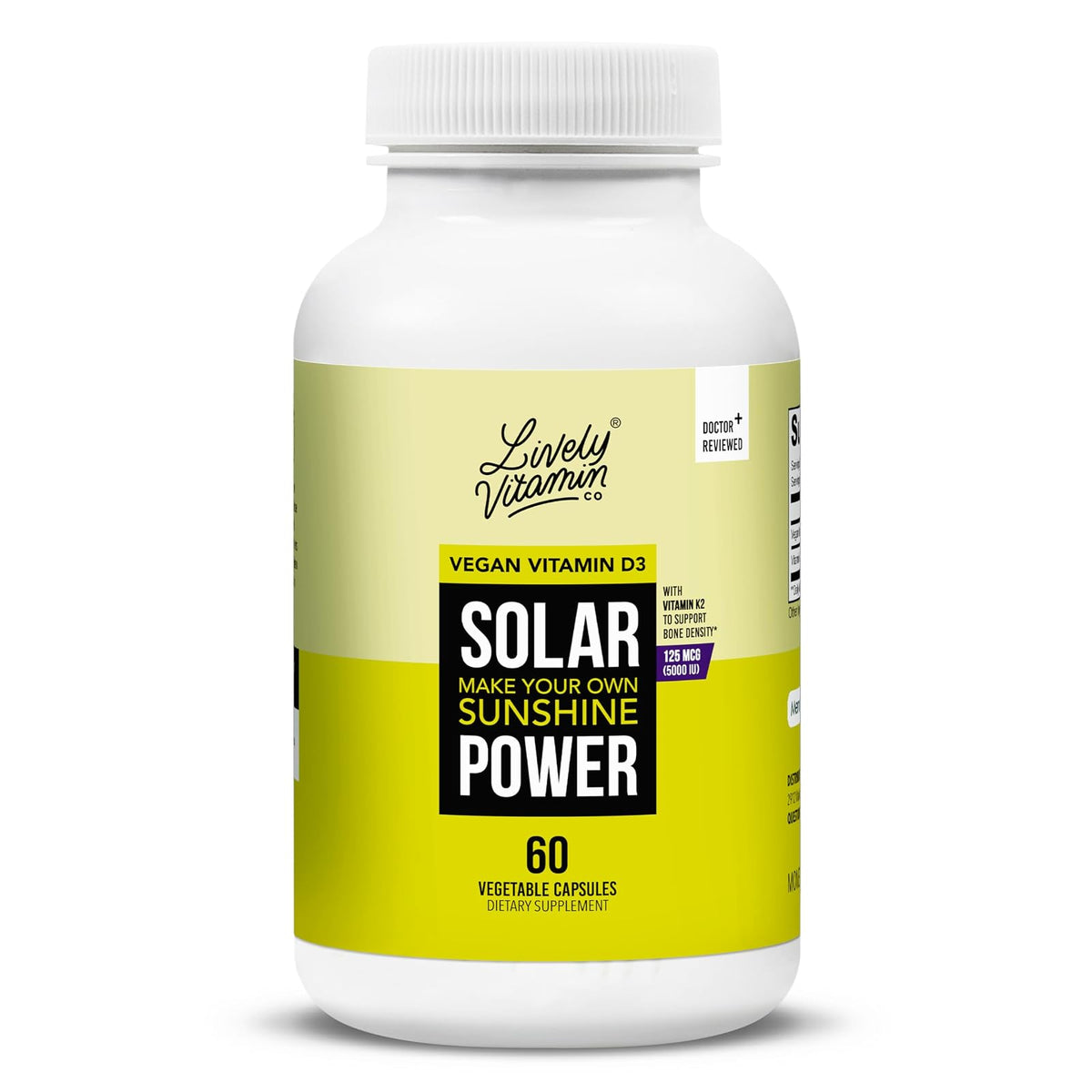 Lively Vitamin D3 capsules for energy
