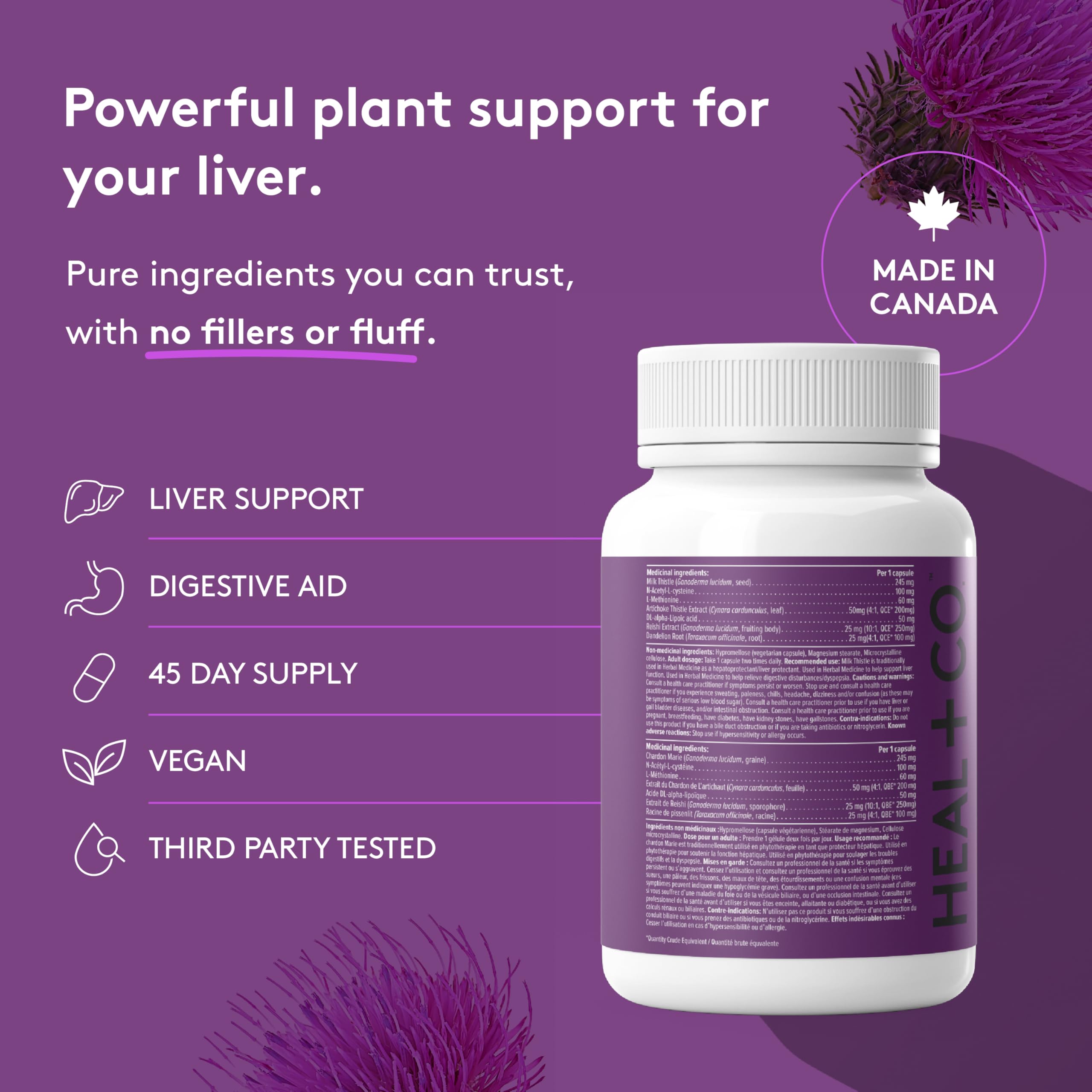 liver detox capsules with milk thistle