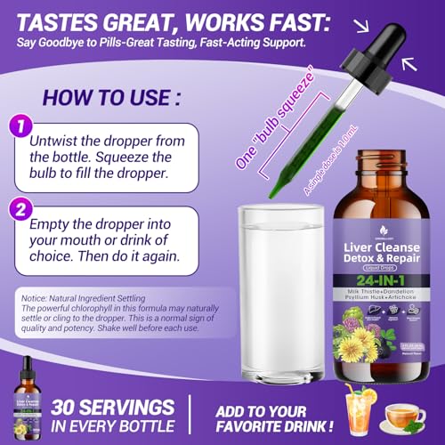 Liver detox drops for vitality