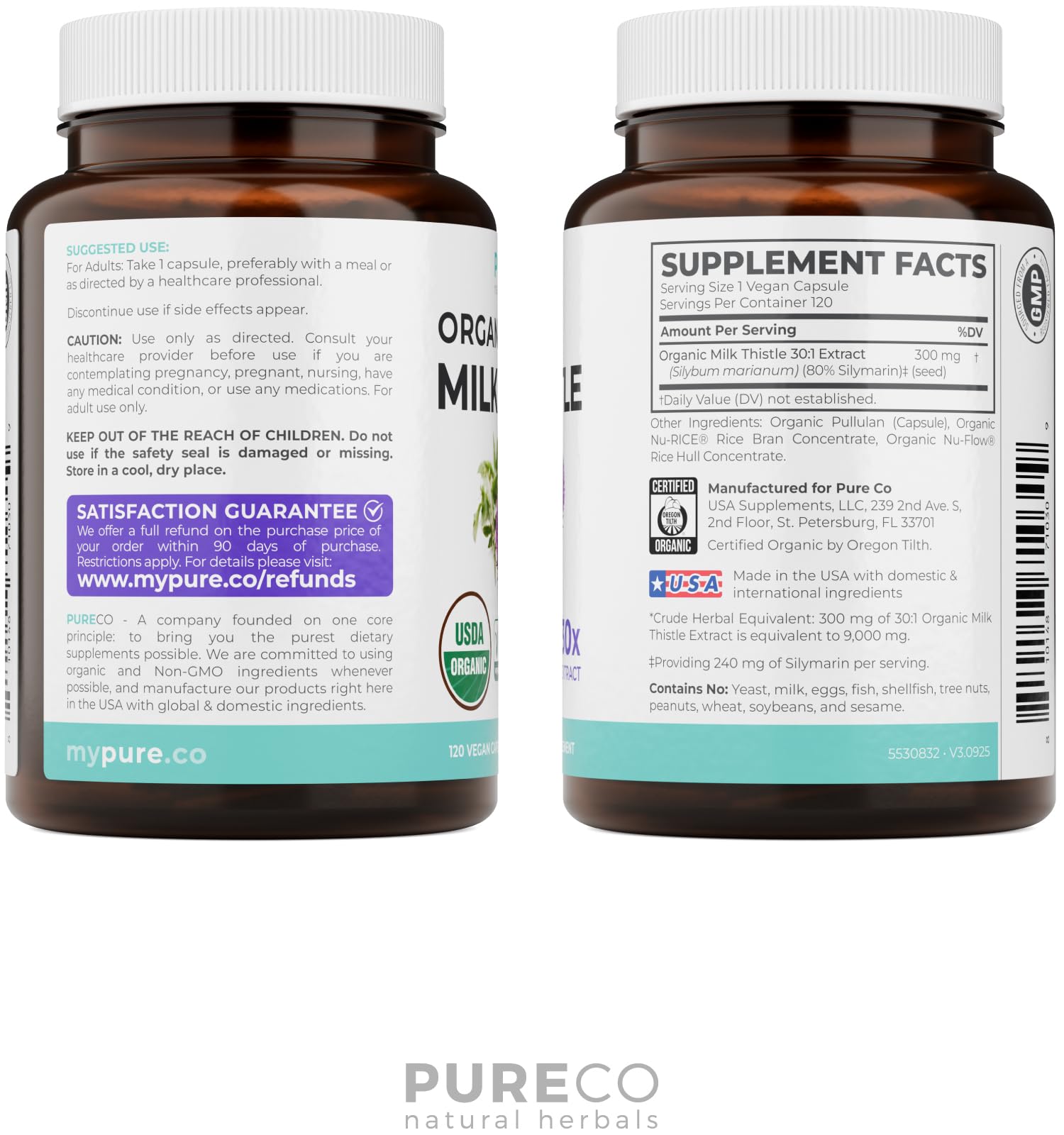 liver detox with organic milk thistle