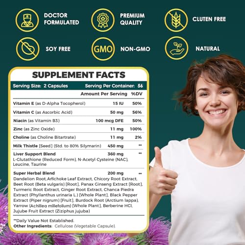 liver health support with milk thistle