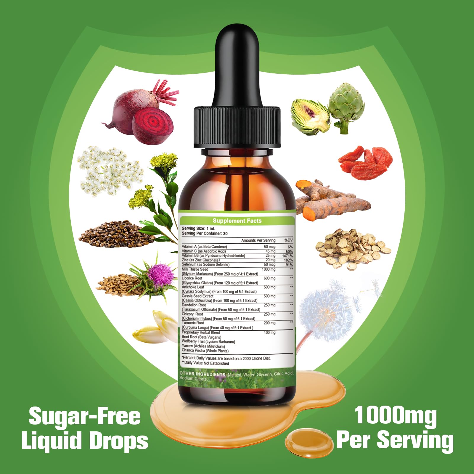 liver health support with potent herbs