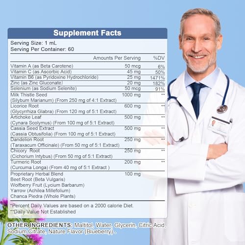 Liver health support with silymarin