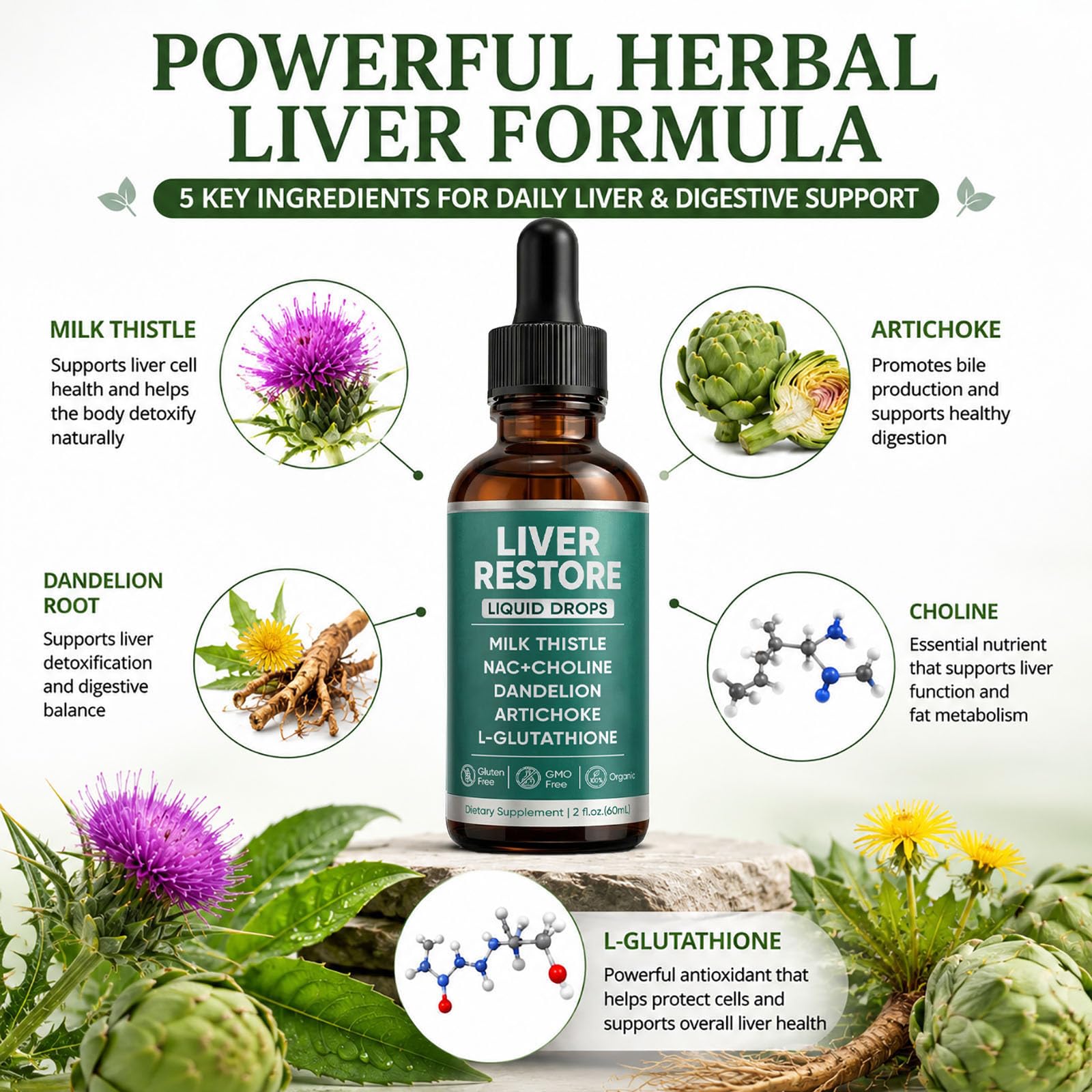 Liver Restore Milk Thistle 2 Fl Oz