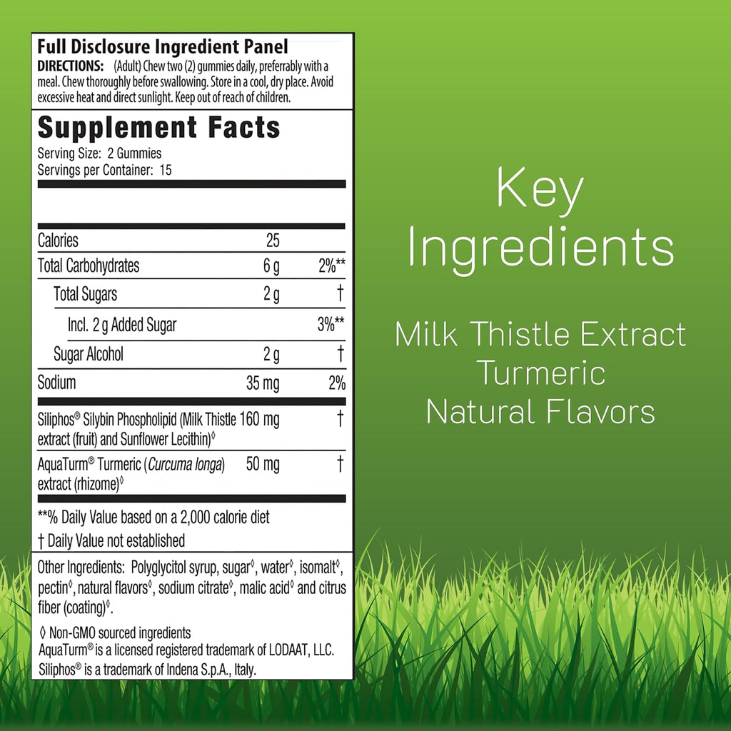 liver support milk thistle gummies