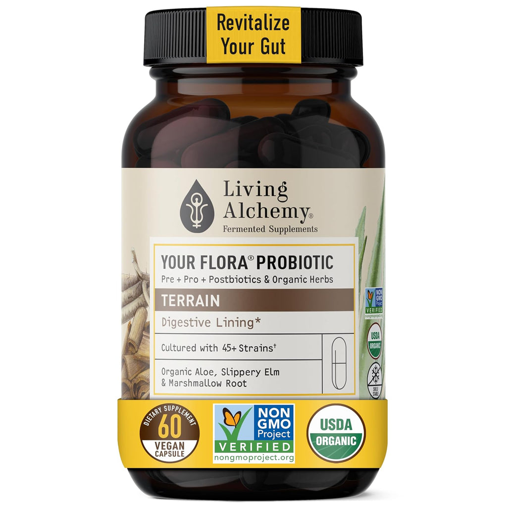 Living Alchemy probiotic capsules for digestion