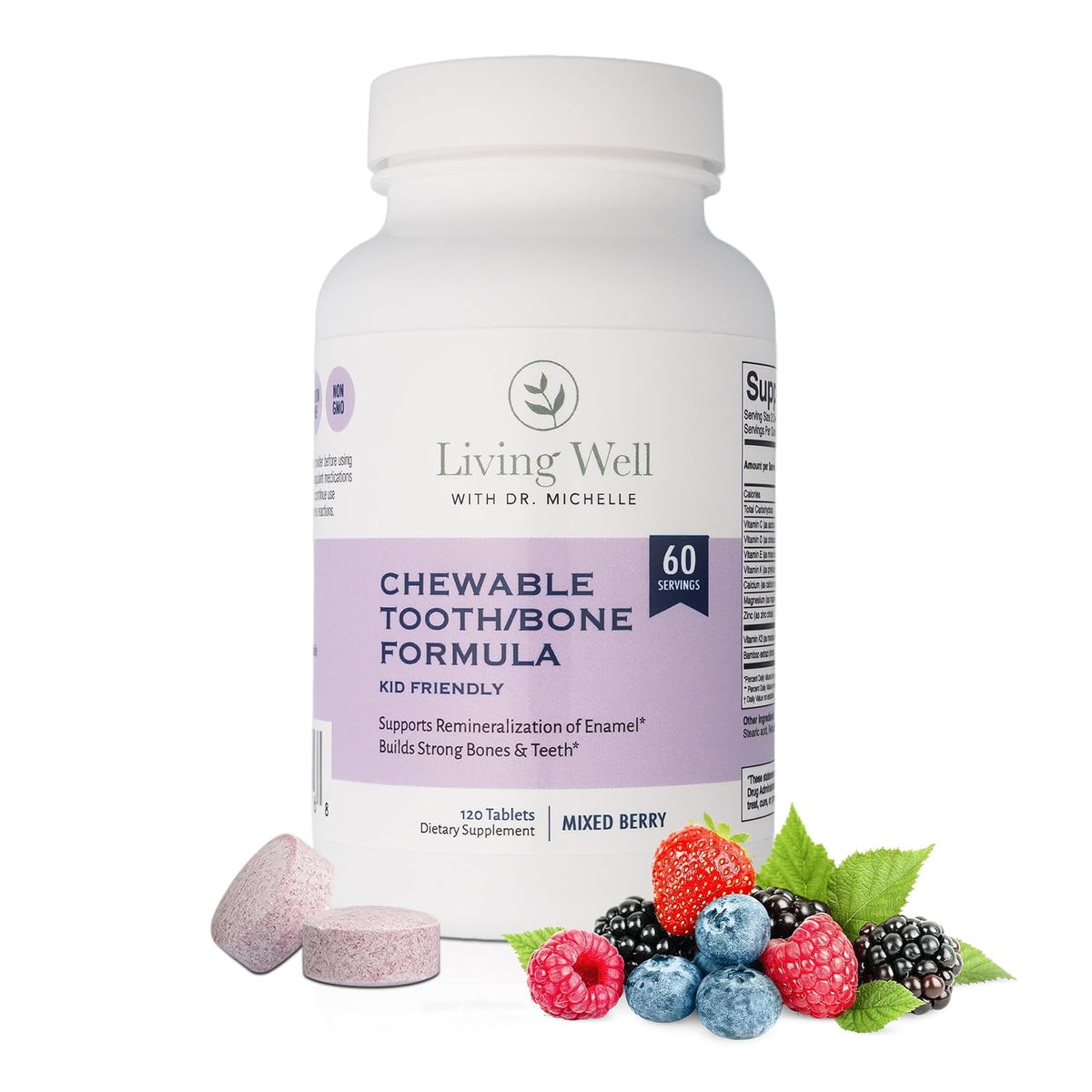 Living Well Kids calcium chewable supplement