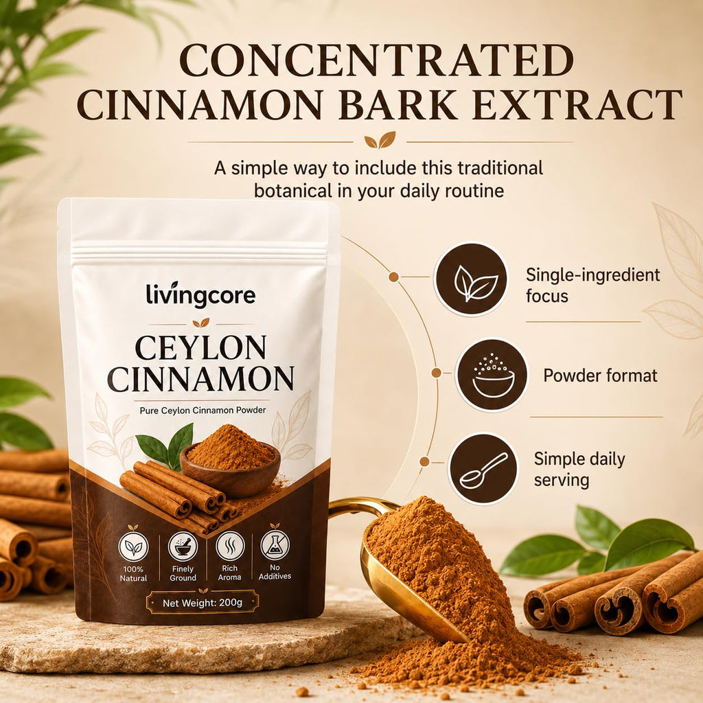 Livingcore organic cinnamon for smoothies