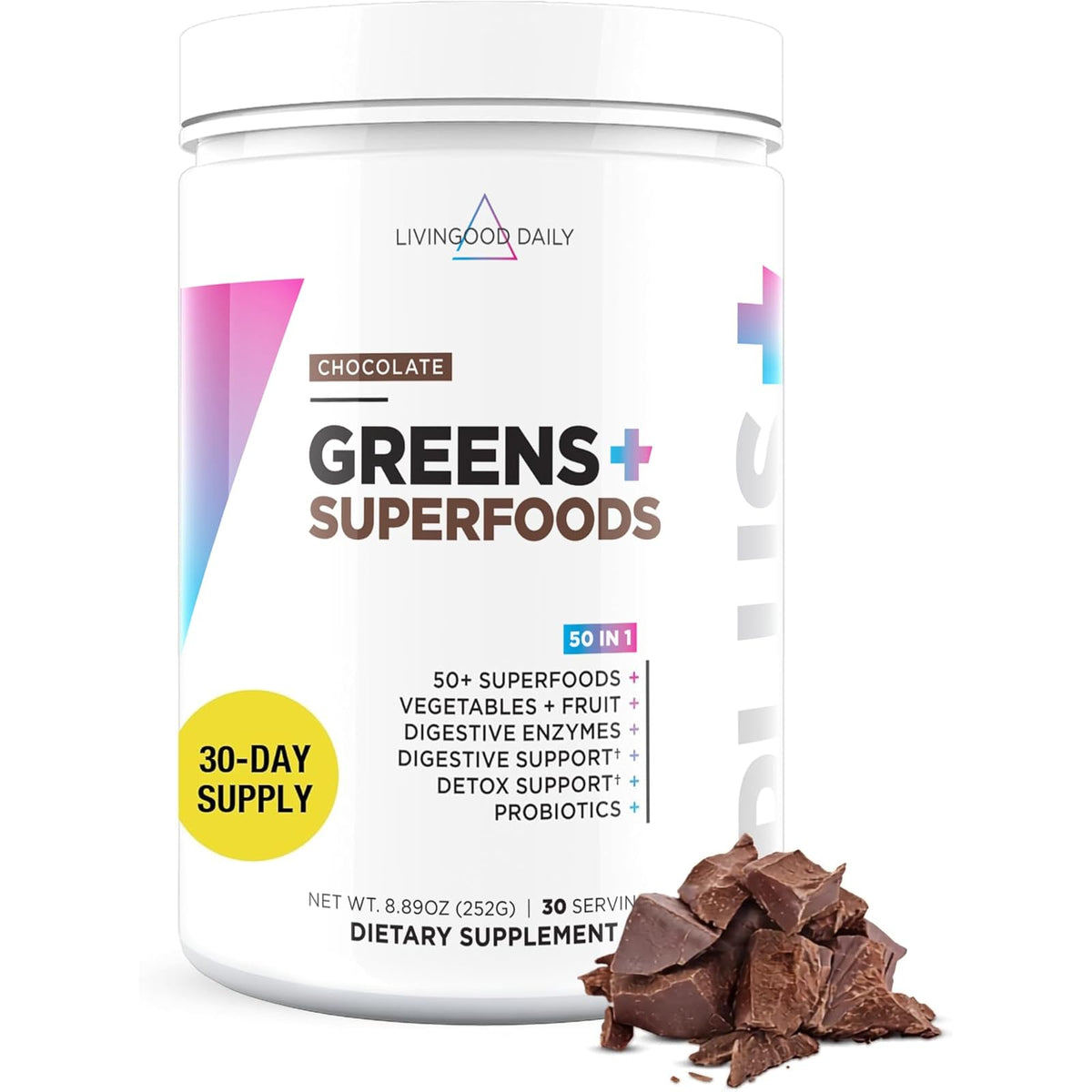 Livingood Daily chocolate greens powder