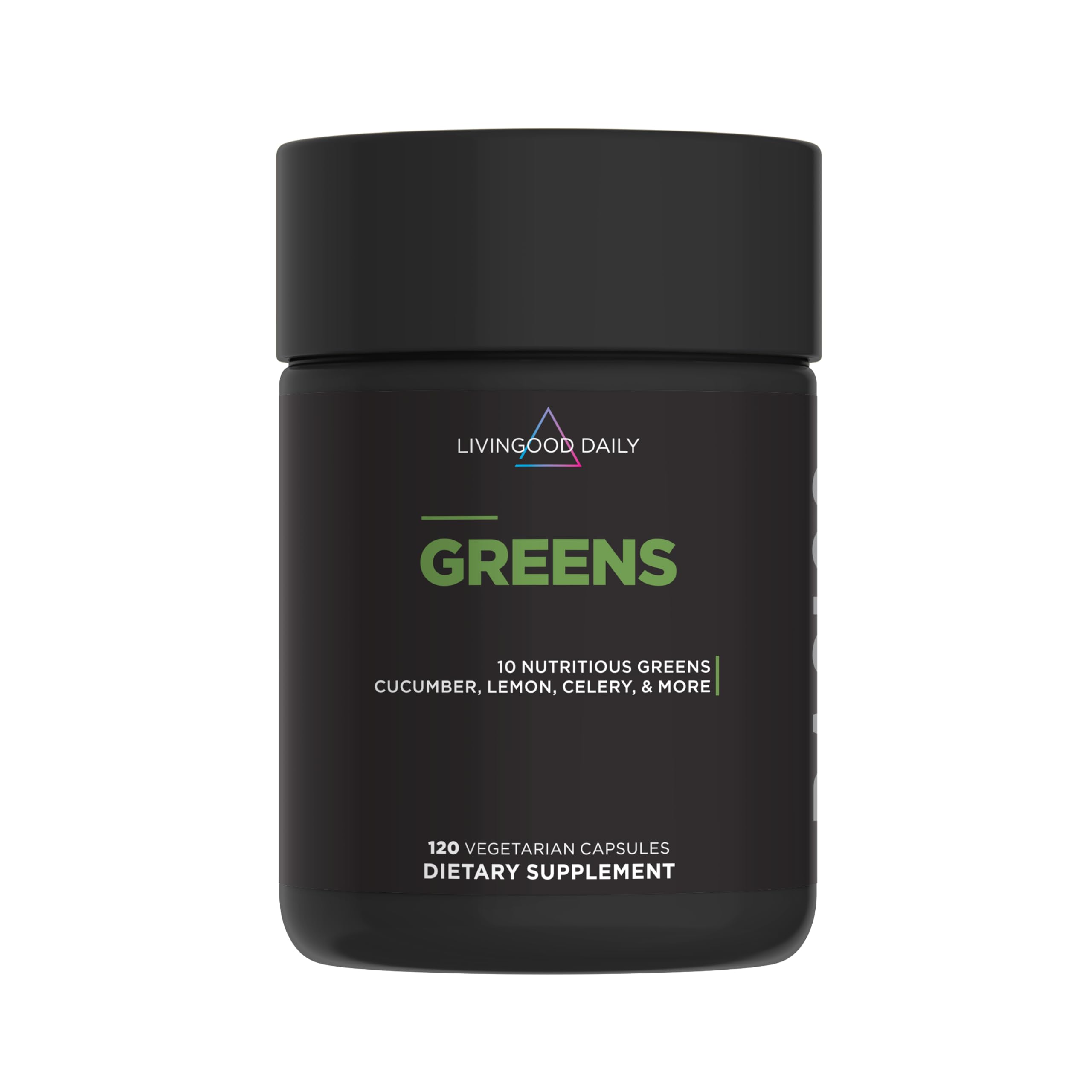 Livingood Daily Greens spirulina capsules