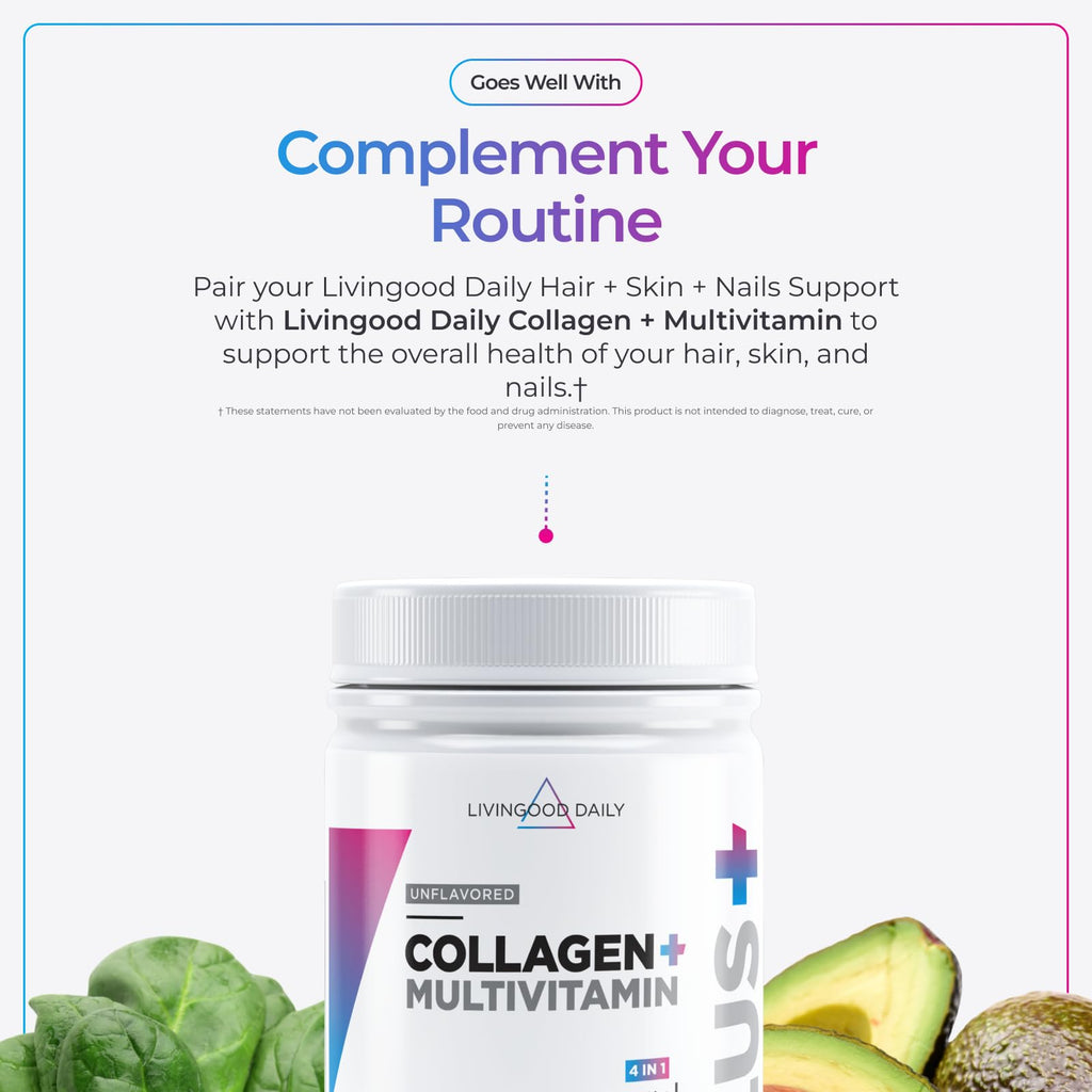 Livingood Daily hair supplement capsules