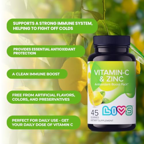 LIVS 125 mg vitamin C gummies