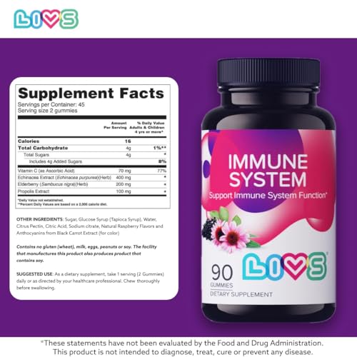 LIVS elderberry gummies for daily health