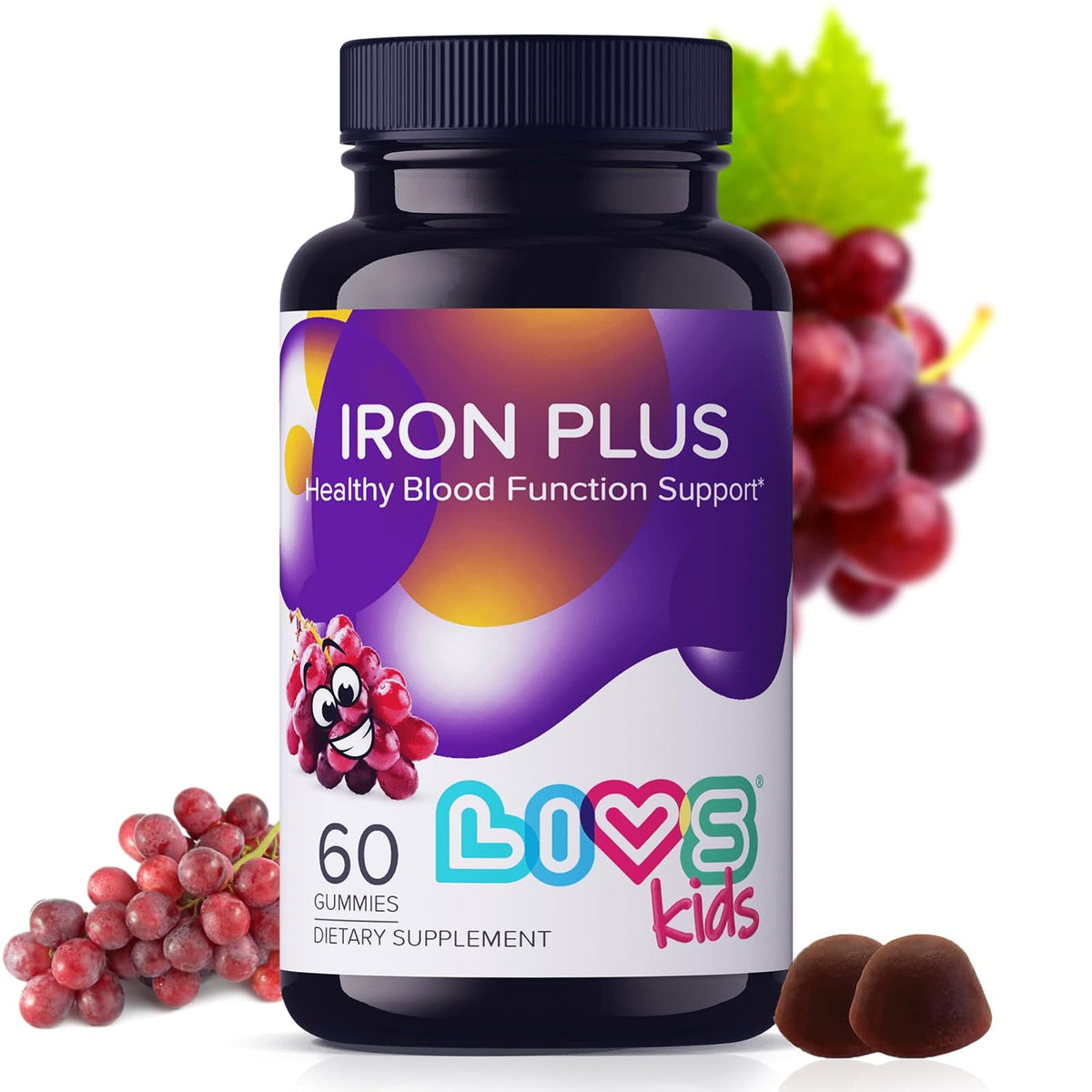 LIVS iron supplement for kids gummies