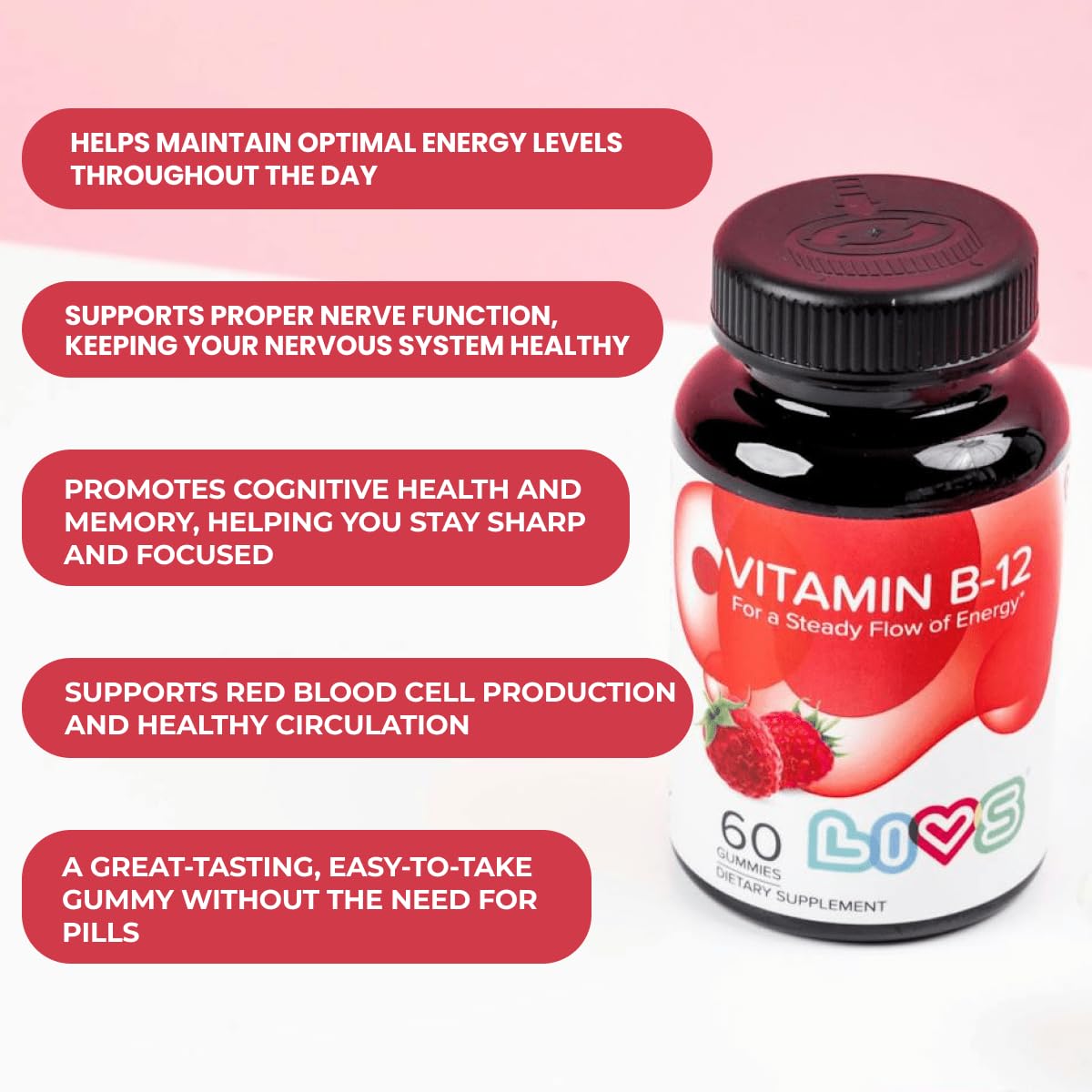 LIVS Nutrition B12 gummies for immune support
