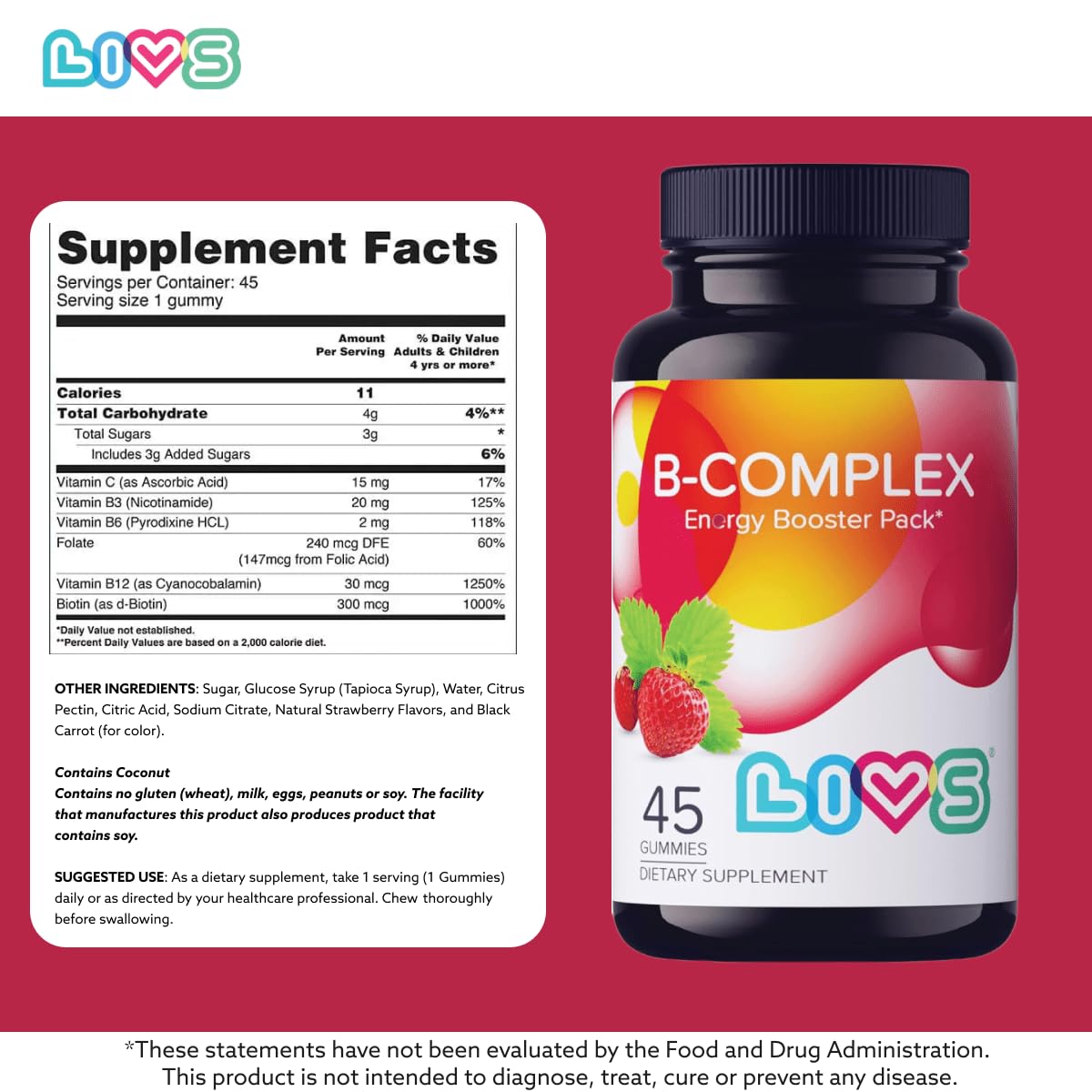 LIVS Nutrition gummy vitamins for adults