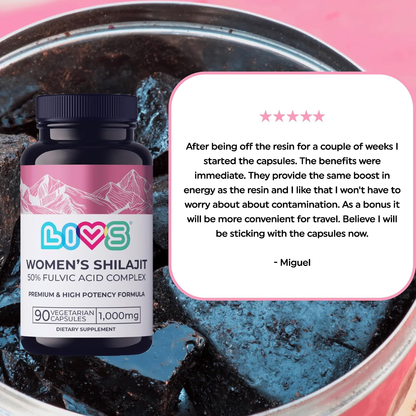 LIVS Shilajit for immune support