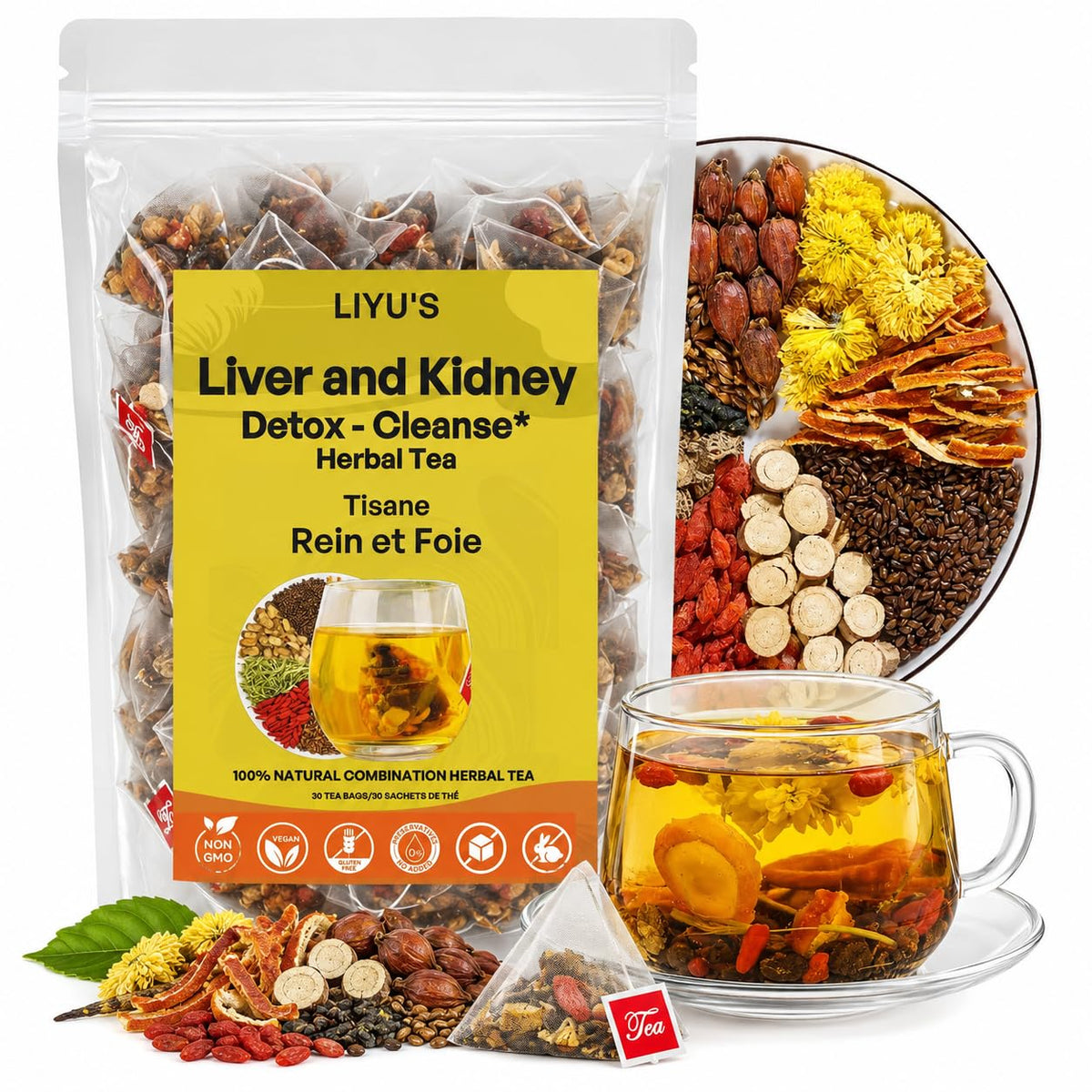 Liyu's herbal liver detox tea