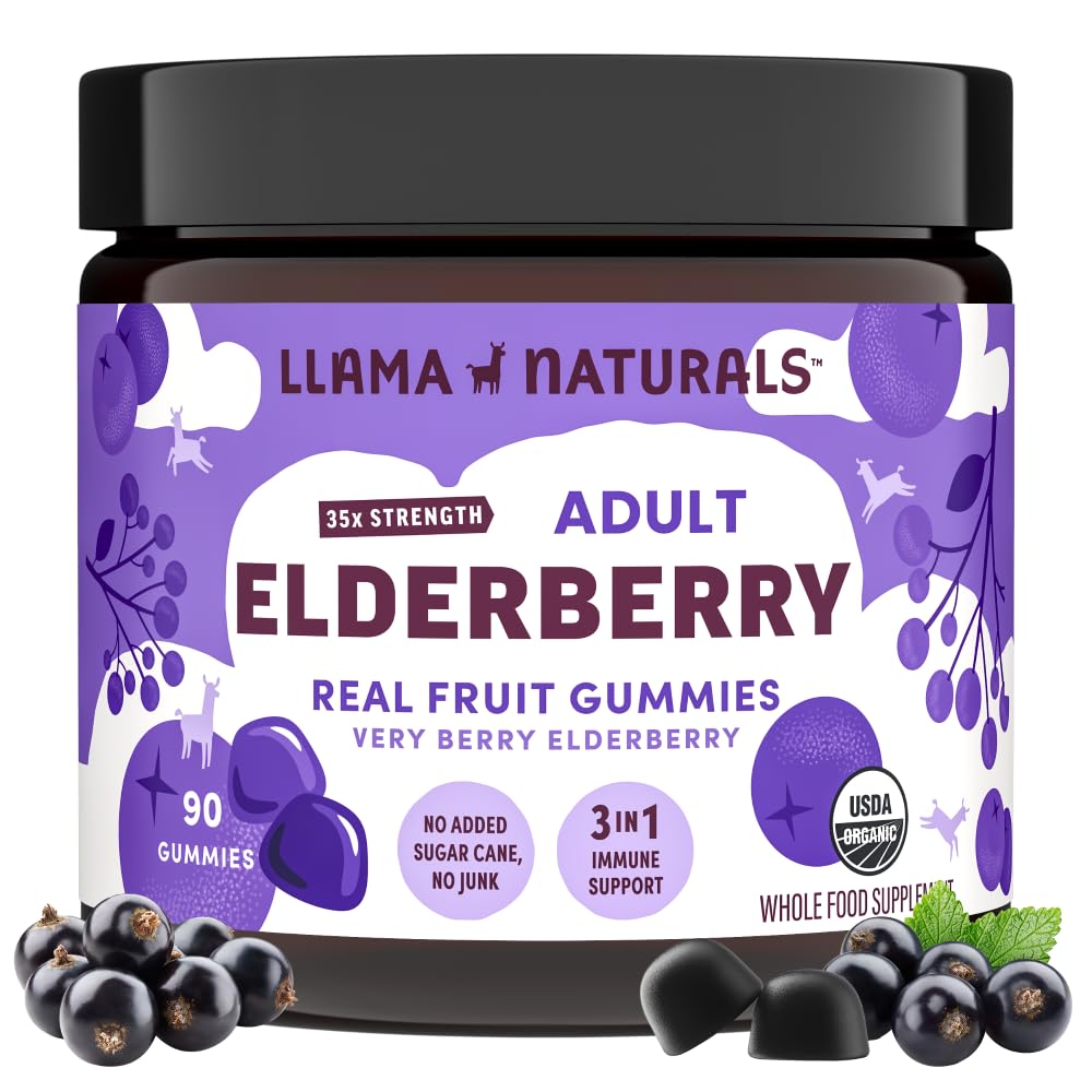 Llama Naturals elderberry gummies for kids