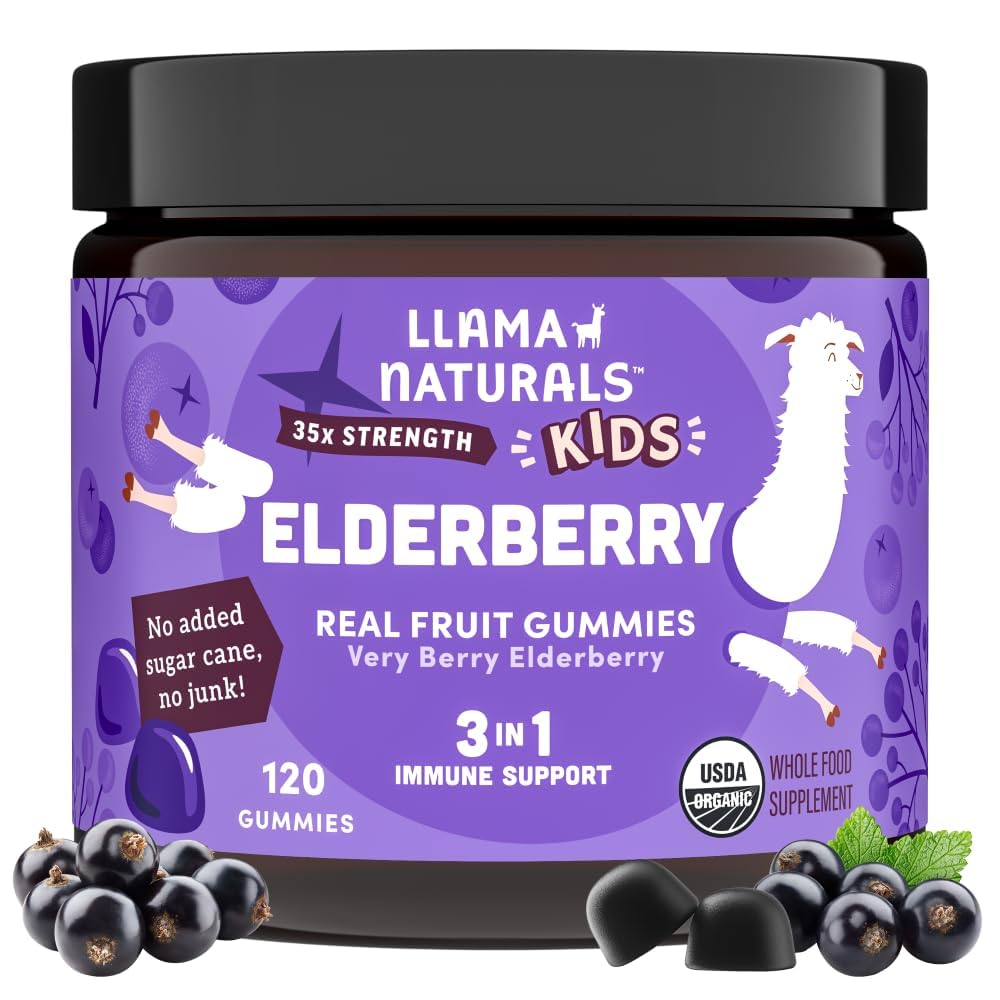 Llama Naturals elderberry gummies for kids