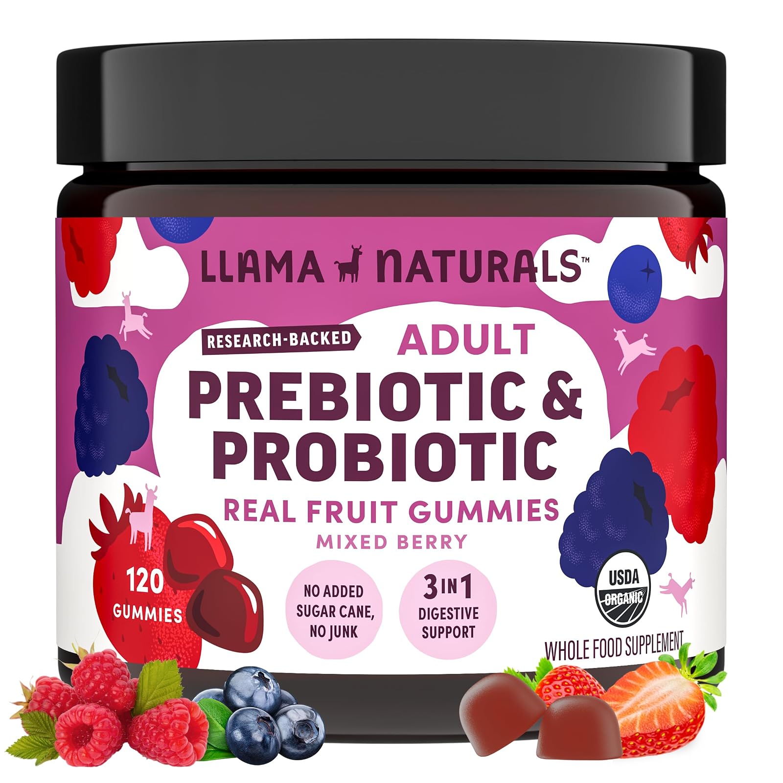 Llama Naturals probiotics gummies for kids