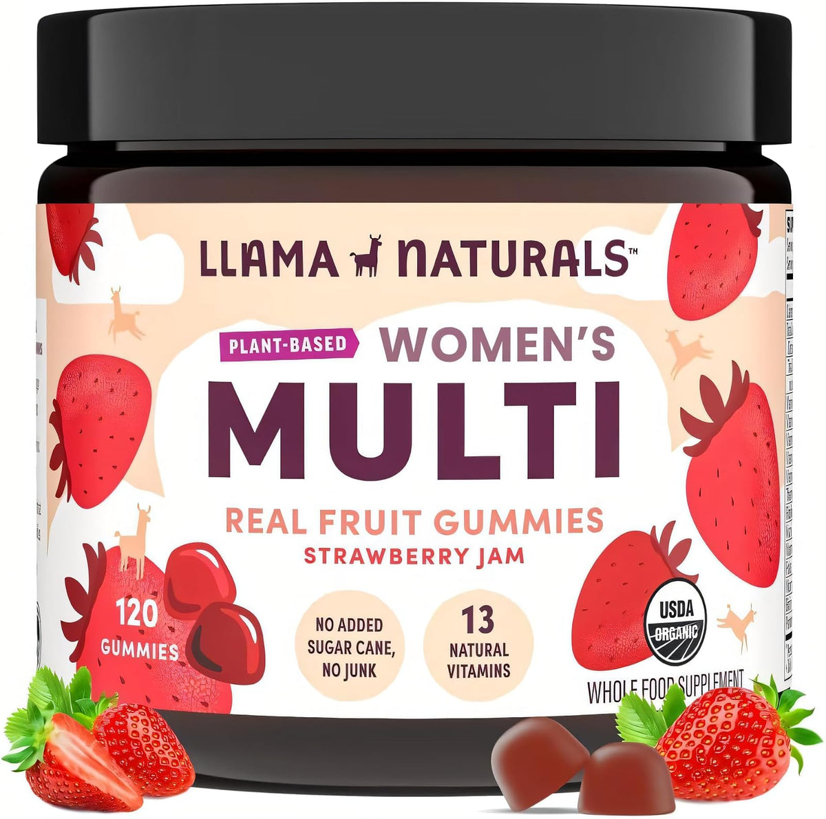 Llama Naturals women's multivitamin gummies