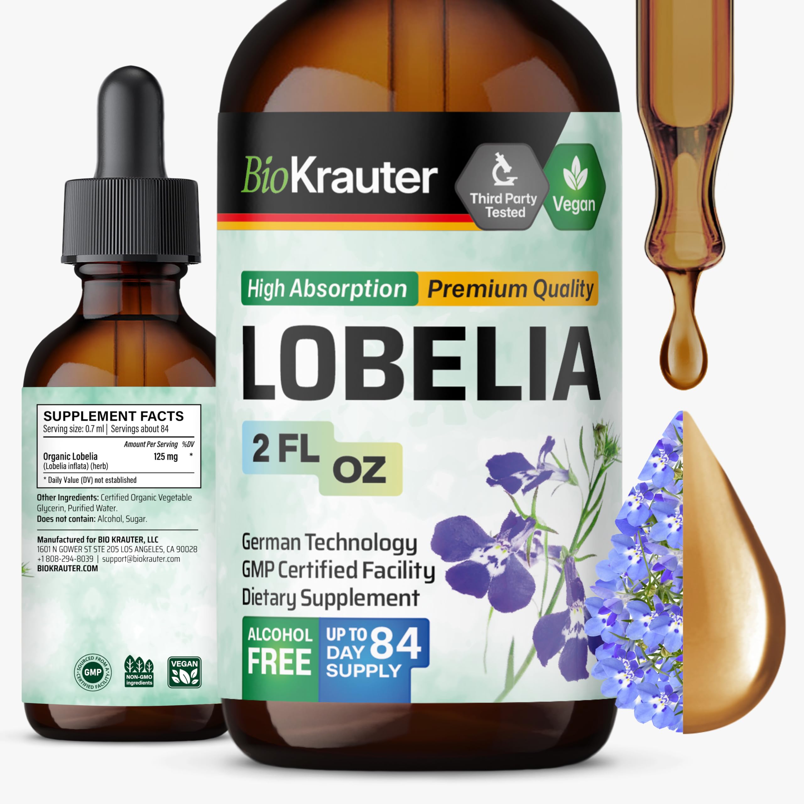 Lobelia tincture for lung detox