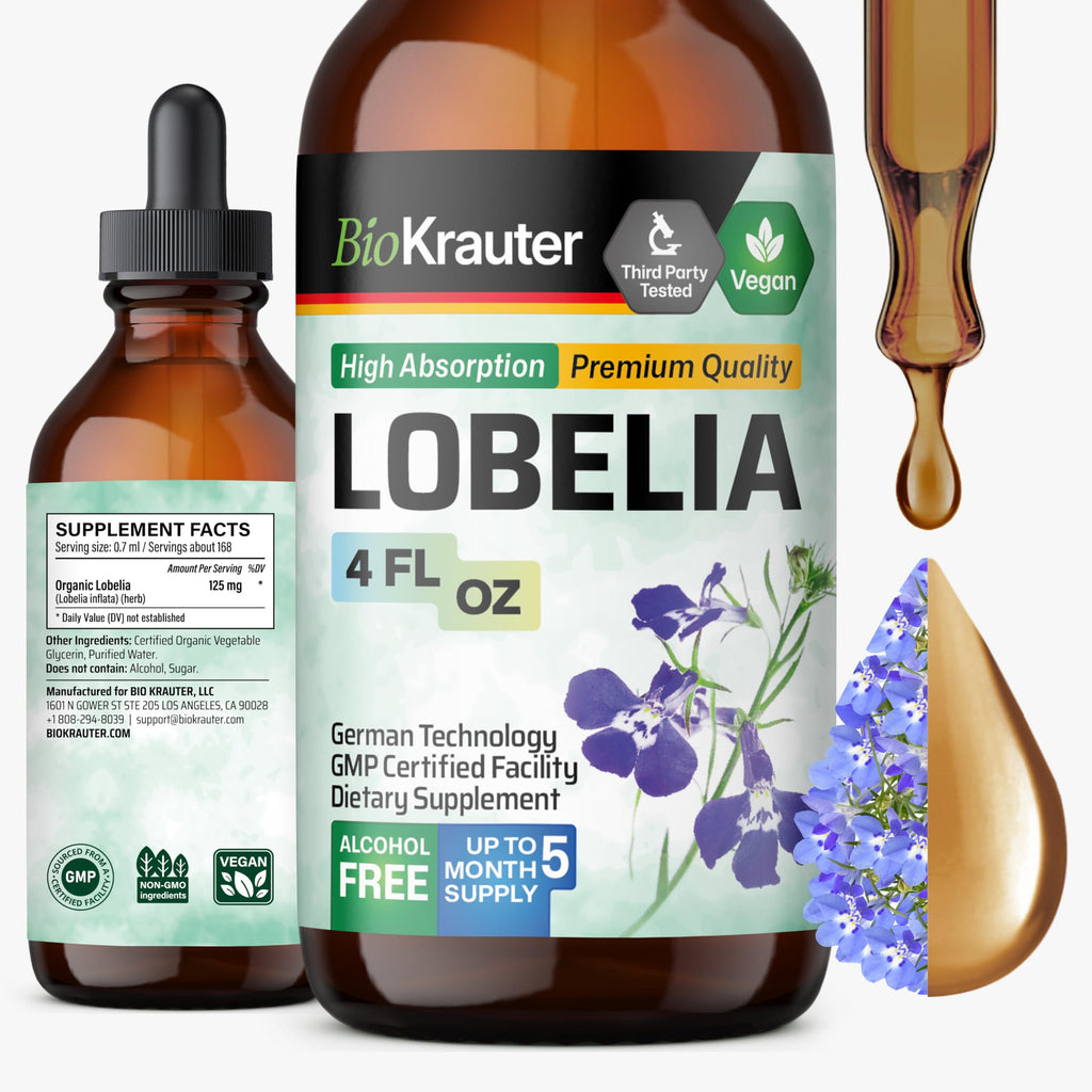 Lobelia tincture for respiratory health