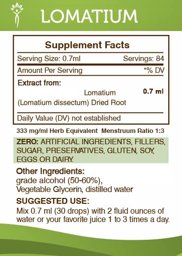 Lomatium tincture for immune support