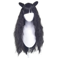 long black wavy cosplay wig