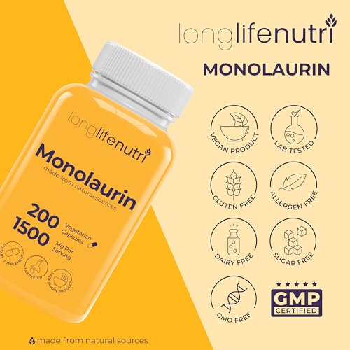 long-lasting health with 1500mg monolaurin