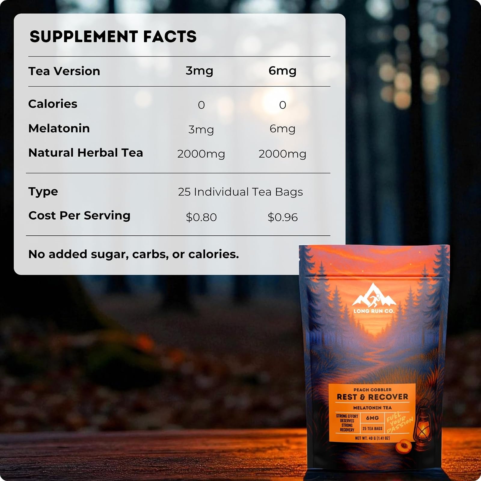 Long Run Co. wellness tea bags