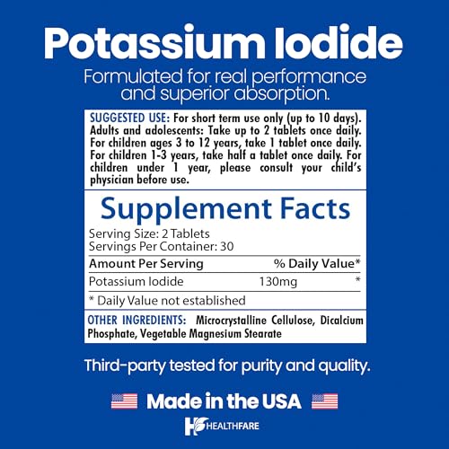 long shelf life potassium tablets