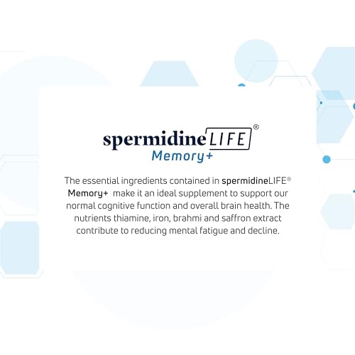 LONGEVITY LABS spermidineLIFE Memory+ 1300mg Supplement, 60 Vegan Capsules | Plant-Based Formula for Cognitive Wellness, Blended Vitamin & Mineral - 3