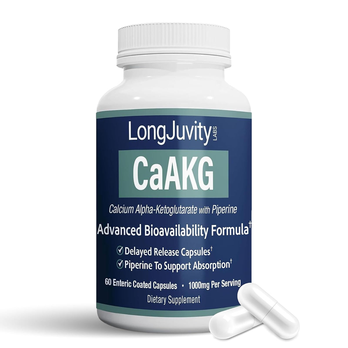 LongJuvity calcium alpha-ketoglutarate capsules