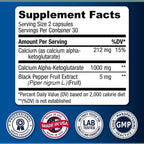 LongJuvity calcium for bone density