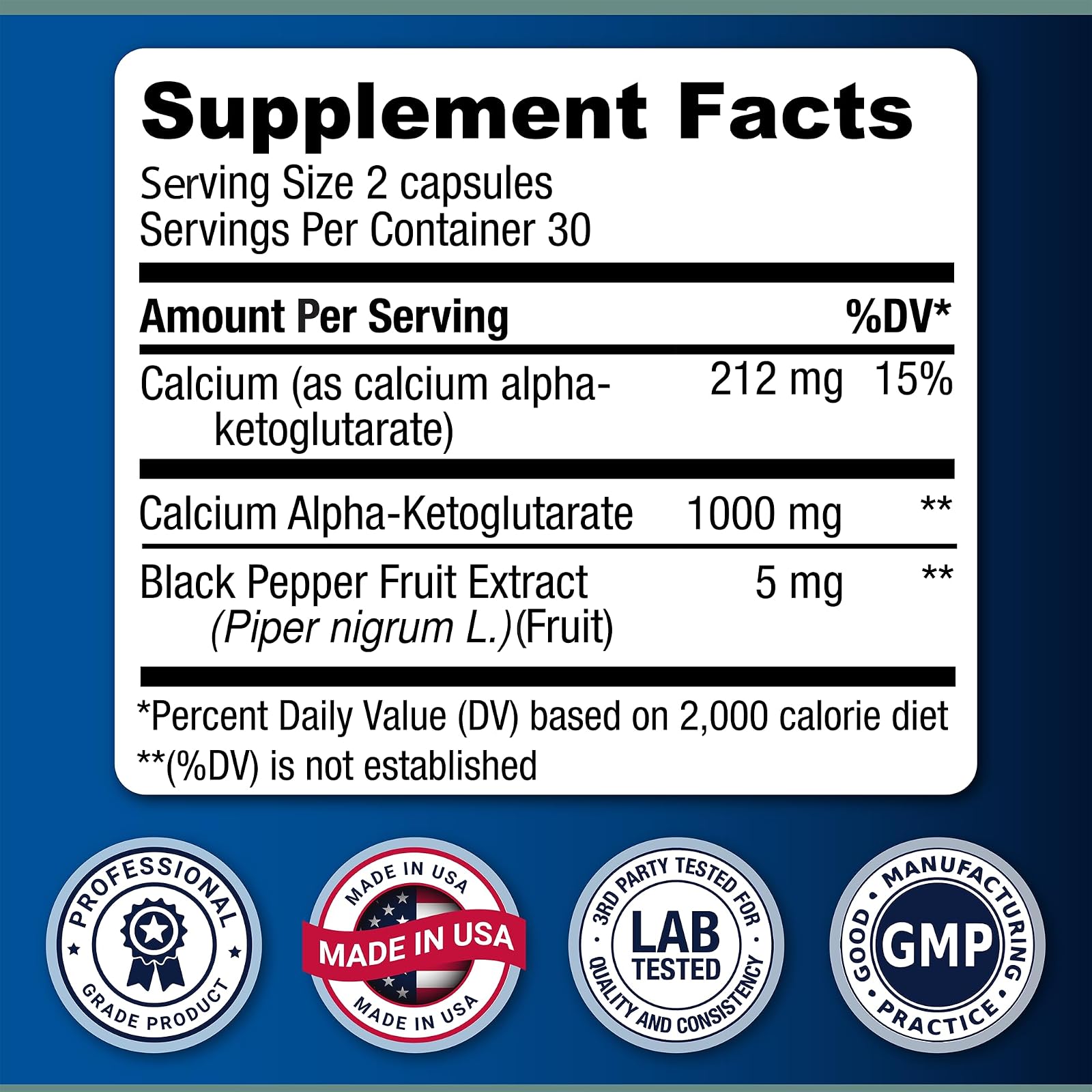 LongJuvity calcium for bone density