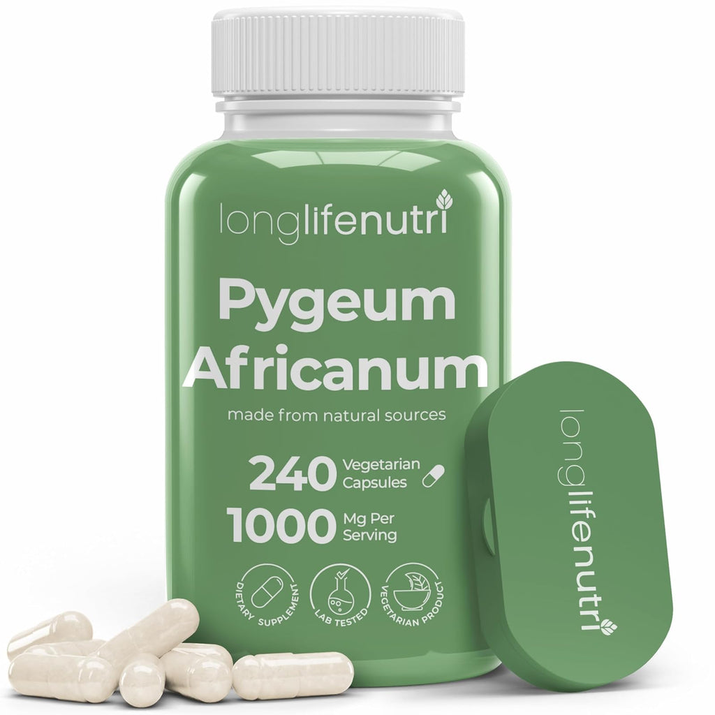 LongLifeNutri Pygeum bark extract capsules