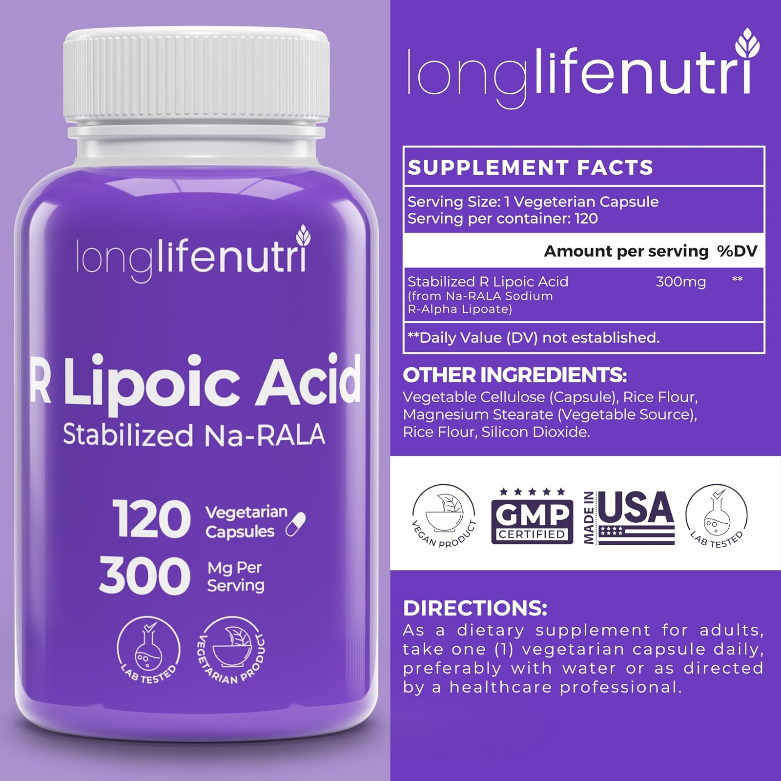LongLifeNutri vegetarian capsules