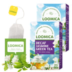 LOOMICA decaf jasmine green tea bags