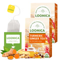 LOOMICA turmeric ginger herbal tea bags