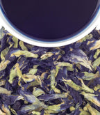 loose butterfly pea herbal tea flowers