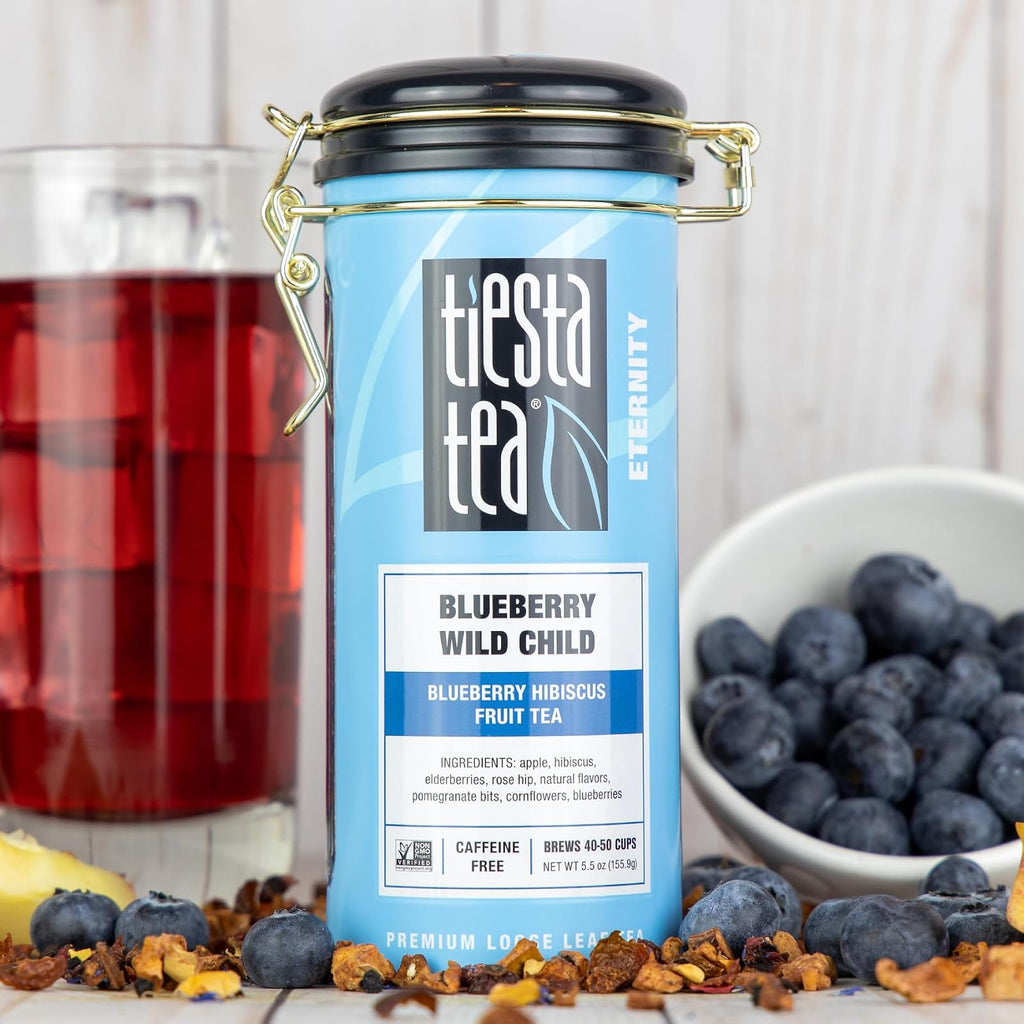 loose leaf blueberry herbal tea blend