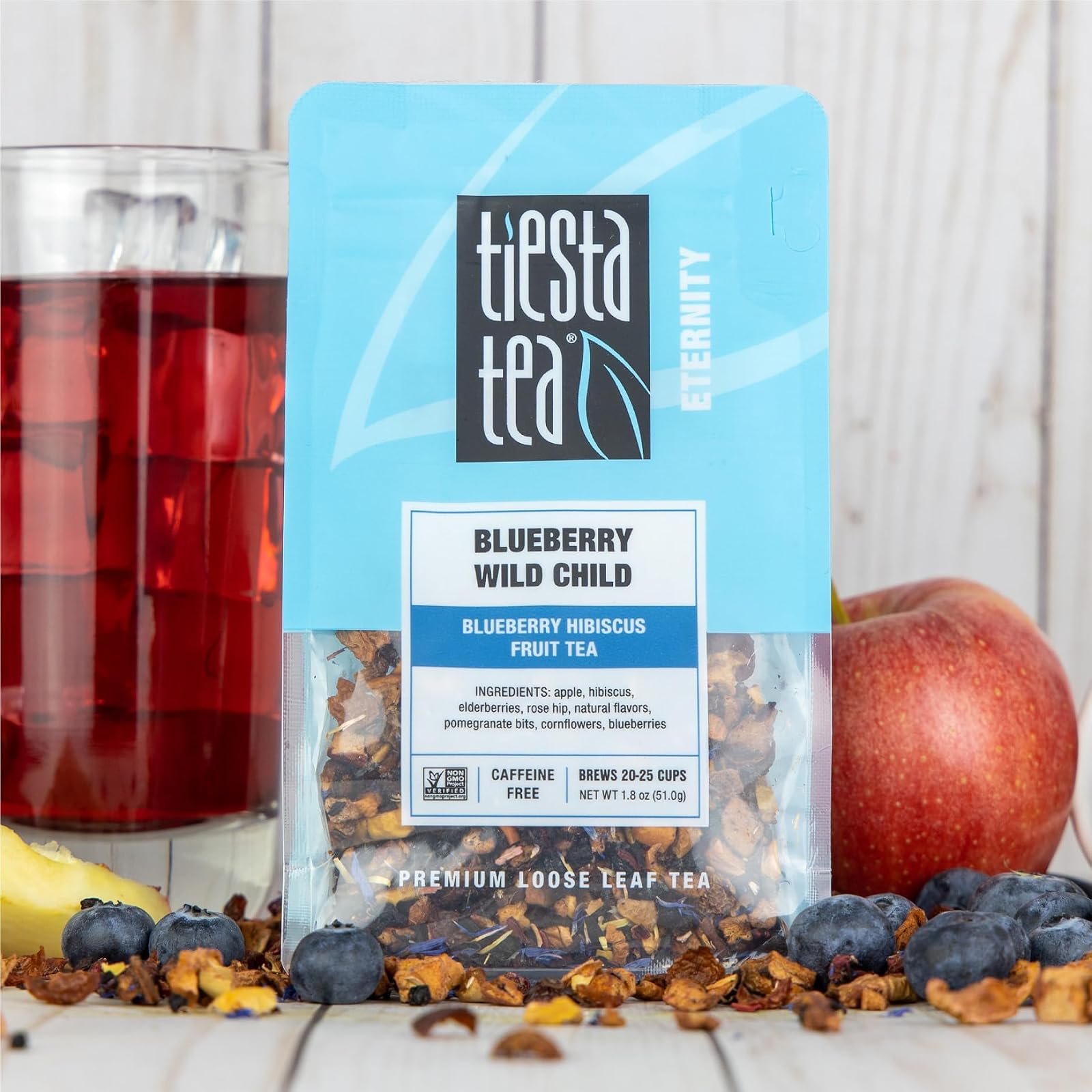 loose leaf blueberry herbal tea