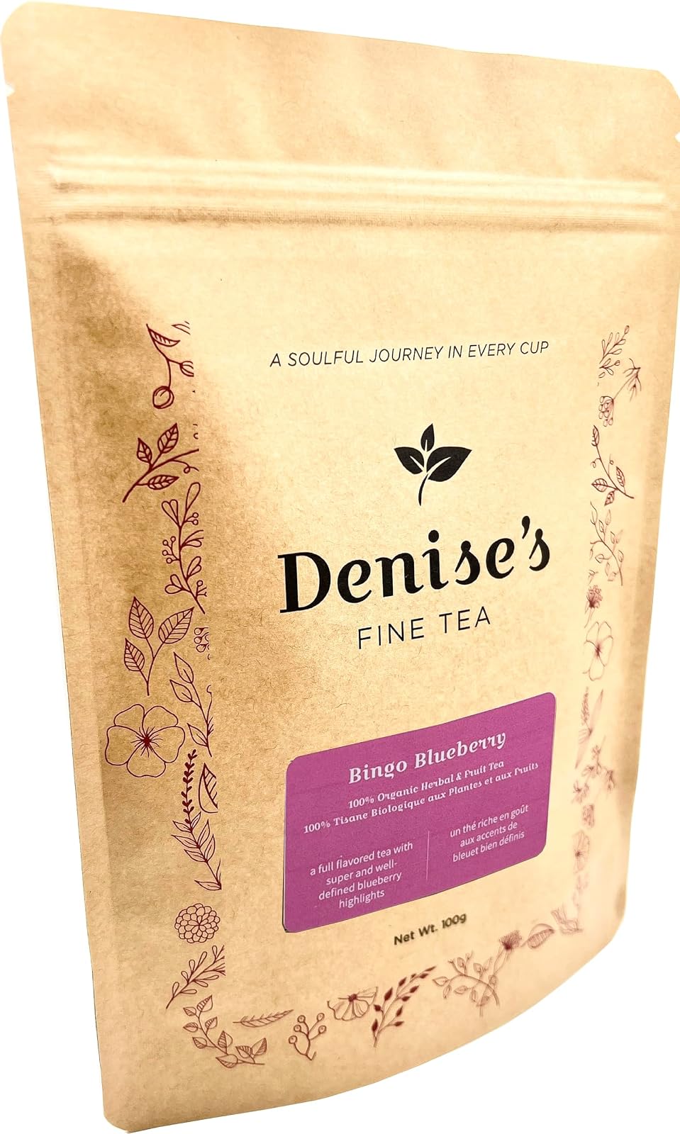 loose leaf blueberry herbal tea