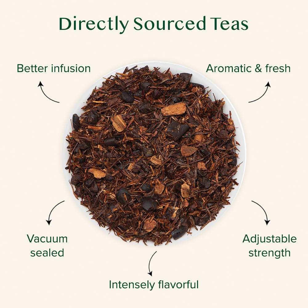 loose-leaf chocolate vanilla herbal tea