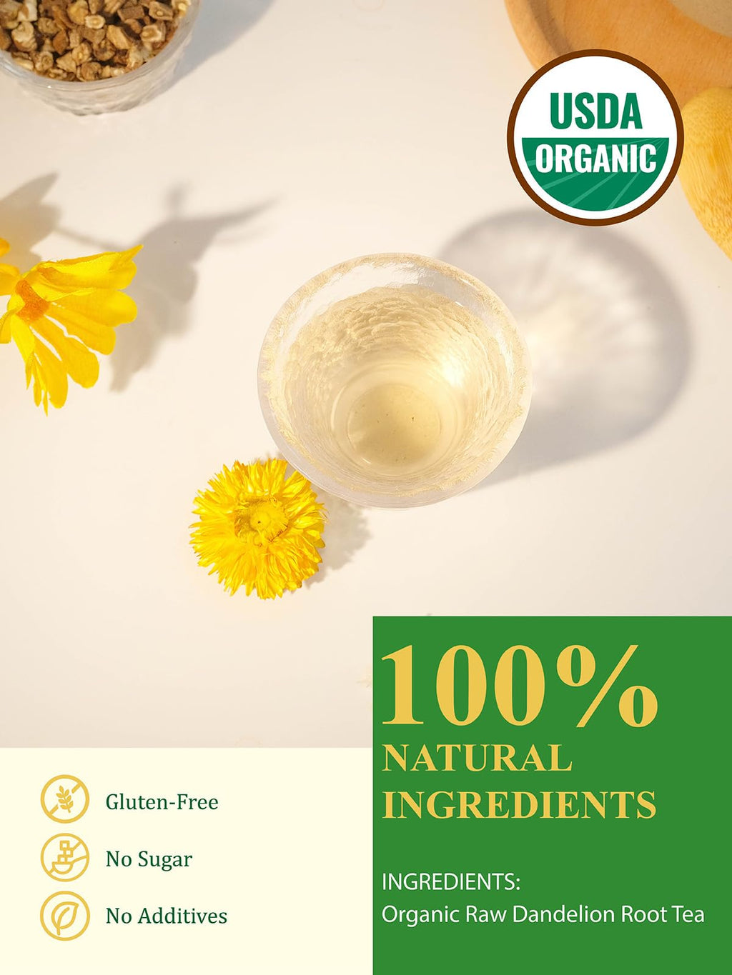 loose leaf dandelion root tea for digestion
