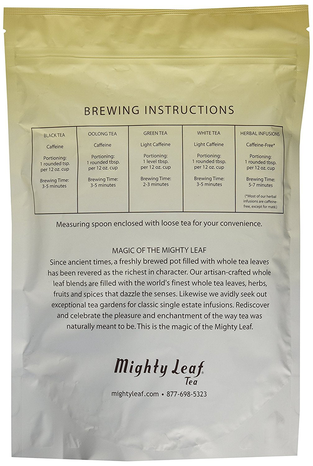 loose leaf Earl Grey tea bag